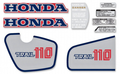 NEW! Honda CT110 1983 NON OEM Frame stickers set DIRECT FROM JAPAN ...
