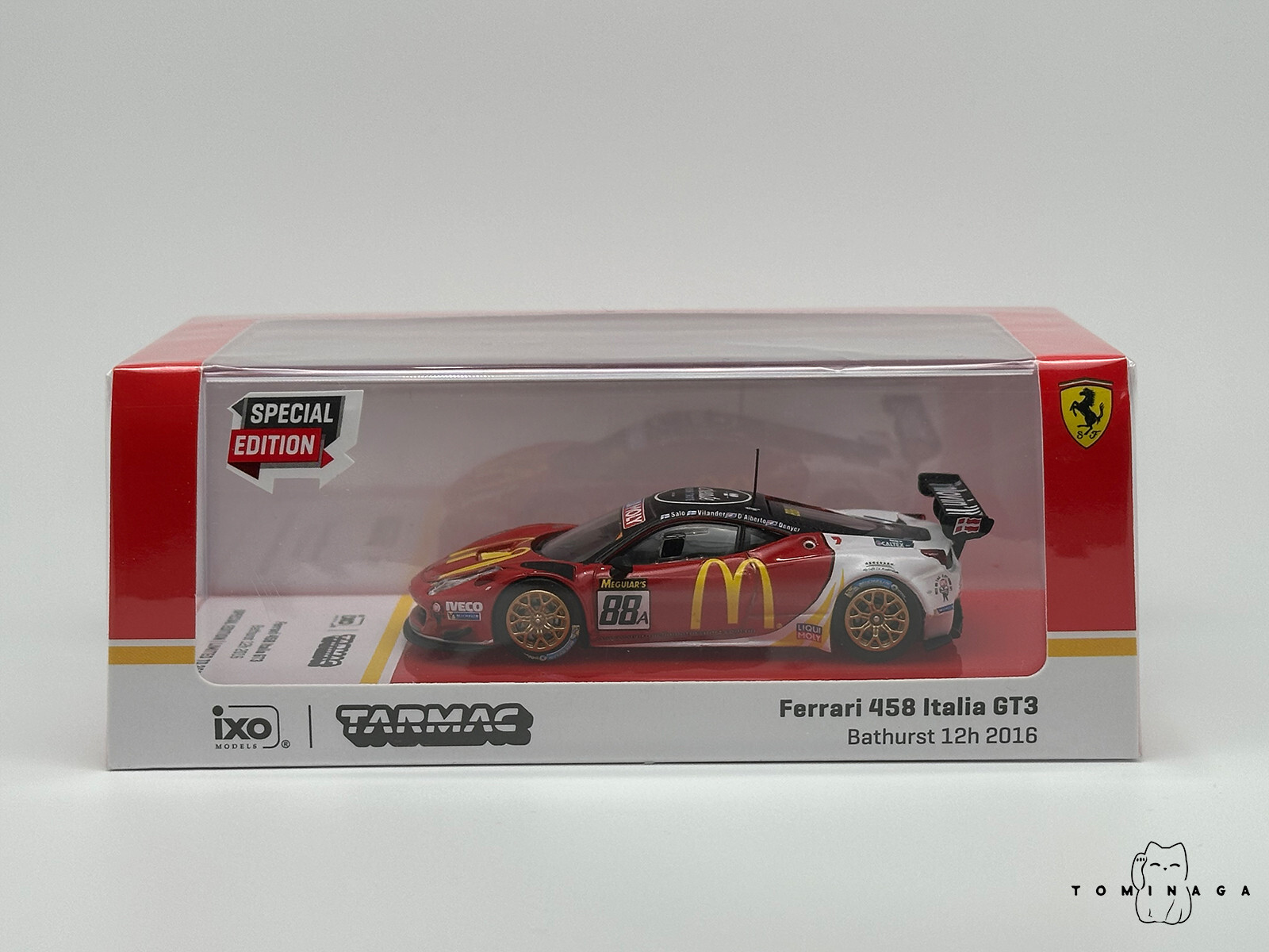 TARMAC WORKS X iXO Models Ferrari 458 Italia GT3 Bathurst 12 hour 2016 ...
