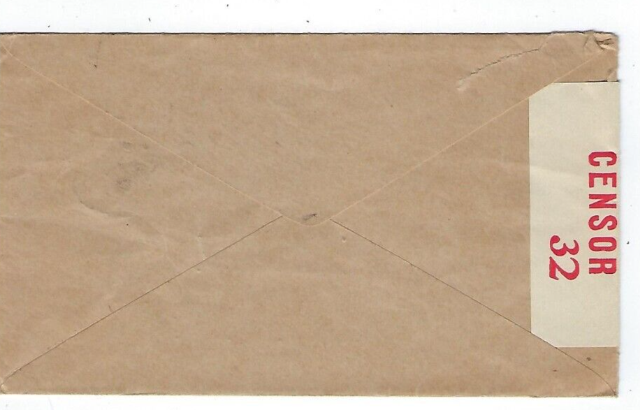 1940 Secunderabad India to New York, WWII Censor Tape, Uprated ...