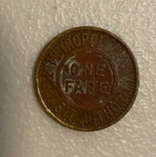 Vintage Twin City Motor Bus Co. Metro Transit Authority Tokens | eBay