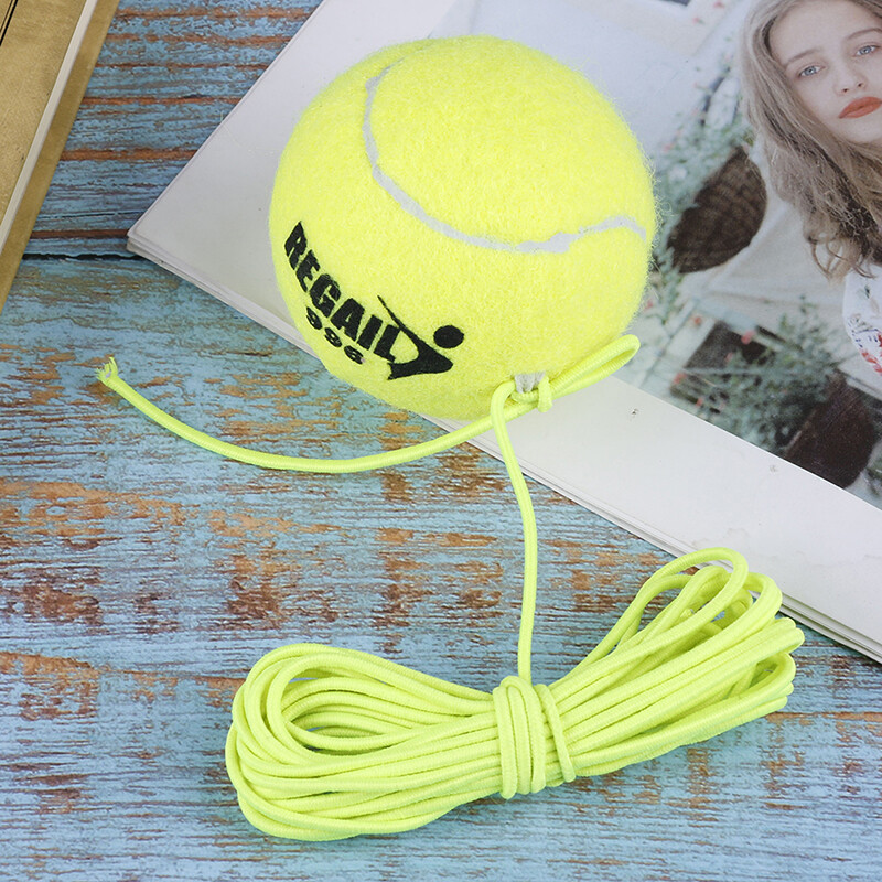 Elastic Rubber Band Tennis Ball Single Practice Training Belt Line Cord ...