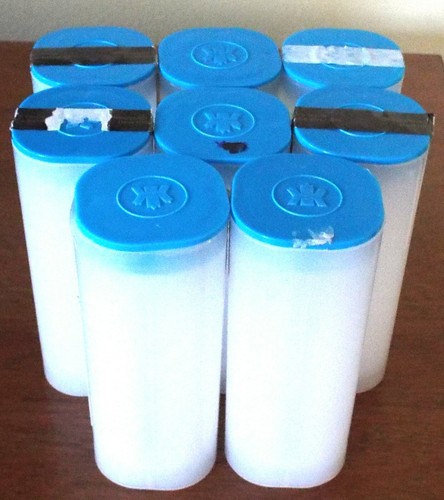 (2) Silver Maple Leaf Coin Tube (Empty) - Blue Cap - 2 Tubes From ...