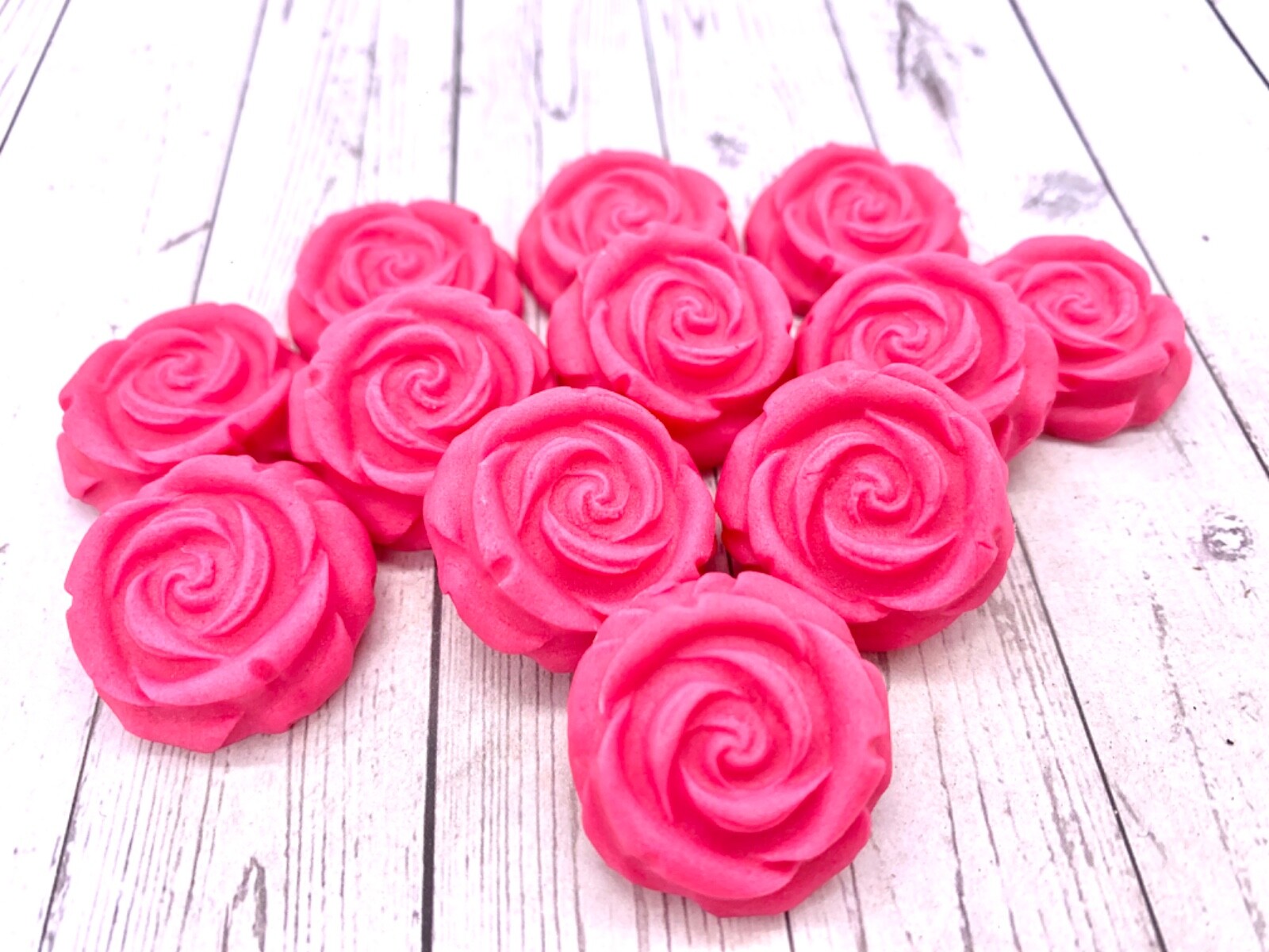 SUGAR PASTE ROSES Edible Flowers Fondant Cake Cupcake Decoration ...