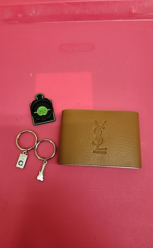 YSL Gift Bag - Perfume Sleeve, 2PCS Keychain, Phone Ring Yves Saint ...