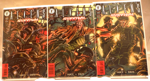Aliens Survival Comic Lot of #1 + #2 + #3 Connecting Covers VF+/NM- | eBay