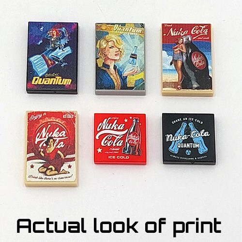 Custom UV Print on LEGO Tiles - Fallout Nuka Cola & Quantum Cola pack ...
