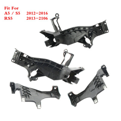 Left + Right Headlight Support Mount Bracket Plate Fit For AUDI A5 S5 ...