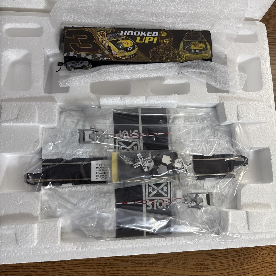 Hawthorne Train Dale Earnhardt NASCAR Hooked Up Box Car And RR Crossing ...