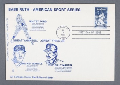 Mayfairstamps US FDC 1983 Babe Ruth Sultan of Swat first day Cover aat ...