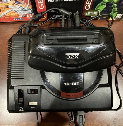 Sega Genesis with Box & 32x Console and Games Lot Tested | eBay