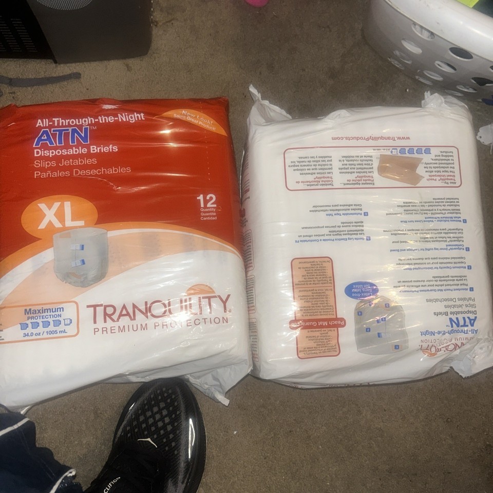 Tranquility ATN Incontinence Brief XL Overnight 2187 Heavy 24 Ct | eBay