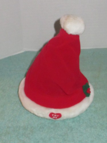 Animated Santa Hat Christmas Decor 8" tall Musical (See video) "Jingle ...