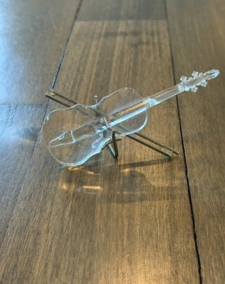Swarovski Crystal Violin w/ Metal Stand – Silver Crystal Collection ...