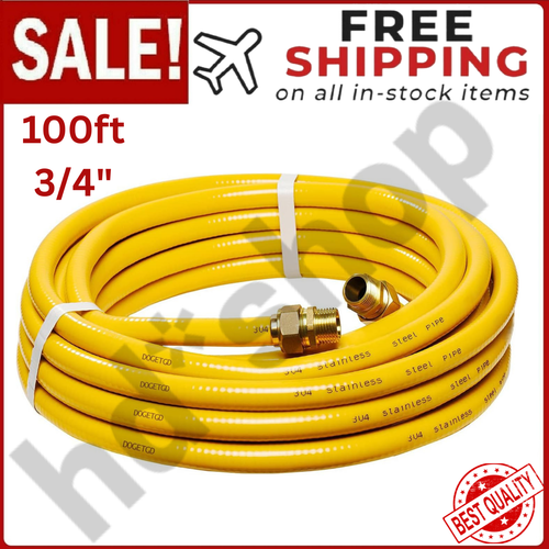 CSST Corrugated Stainless Steel Tubing 100 Ft 3/4" Flexible Natural Gas ...