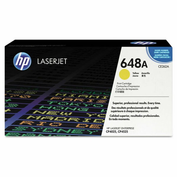 HP Ce262a Toner Cartridge Yellow 648a LaserJet Genuine for sale online ...