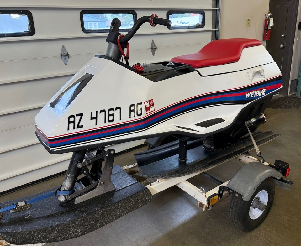 1979 RARE WETBIKE WITH TRAILER JETSKI WAVERUNNER VINTAGE SPIRIT MARINE ...
