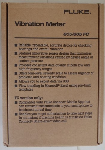 Fluke 805 FC Vibration Meter, Sealed Box | eBay