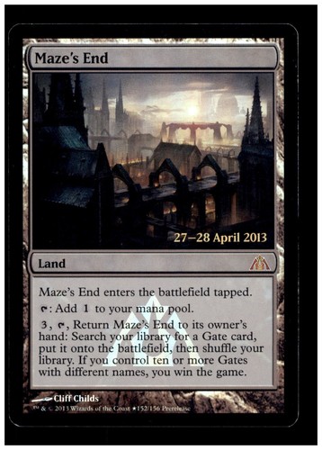 MTG - MAZE'S END Dragon's Maze Foil Promo Mythic Rare Land Near Mint | eBay