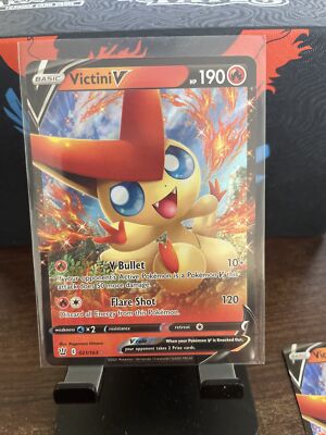 Victini V 021/163 Full Art Holo Rare Battle Styles Pokemon Card TCG | eBay
