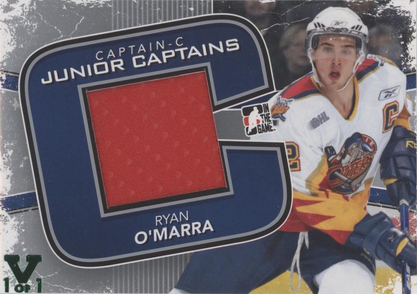 2011-12 In the Game Captain-C Series - Junior Captains Ryan O'Marra #JC ...