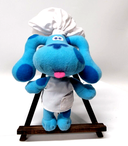 Vtg Blue's Clues Plush Chef Baker Blue the Dog Stuffed Animal | eBay
