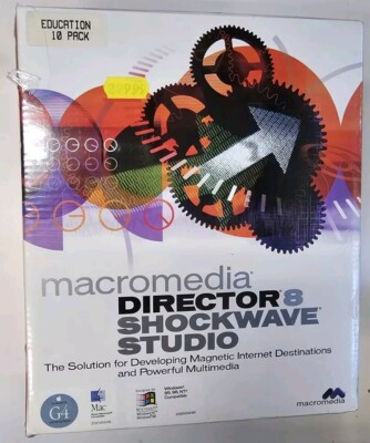 Macromedia Director 8 Shockwave Studio For Windows Edu 10 pack | eBay