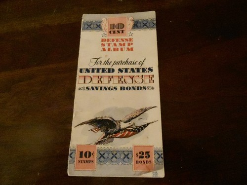 WWII Stamp Album For The Purchase Of US Defense Savings Bonds VTG WW2 ...