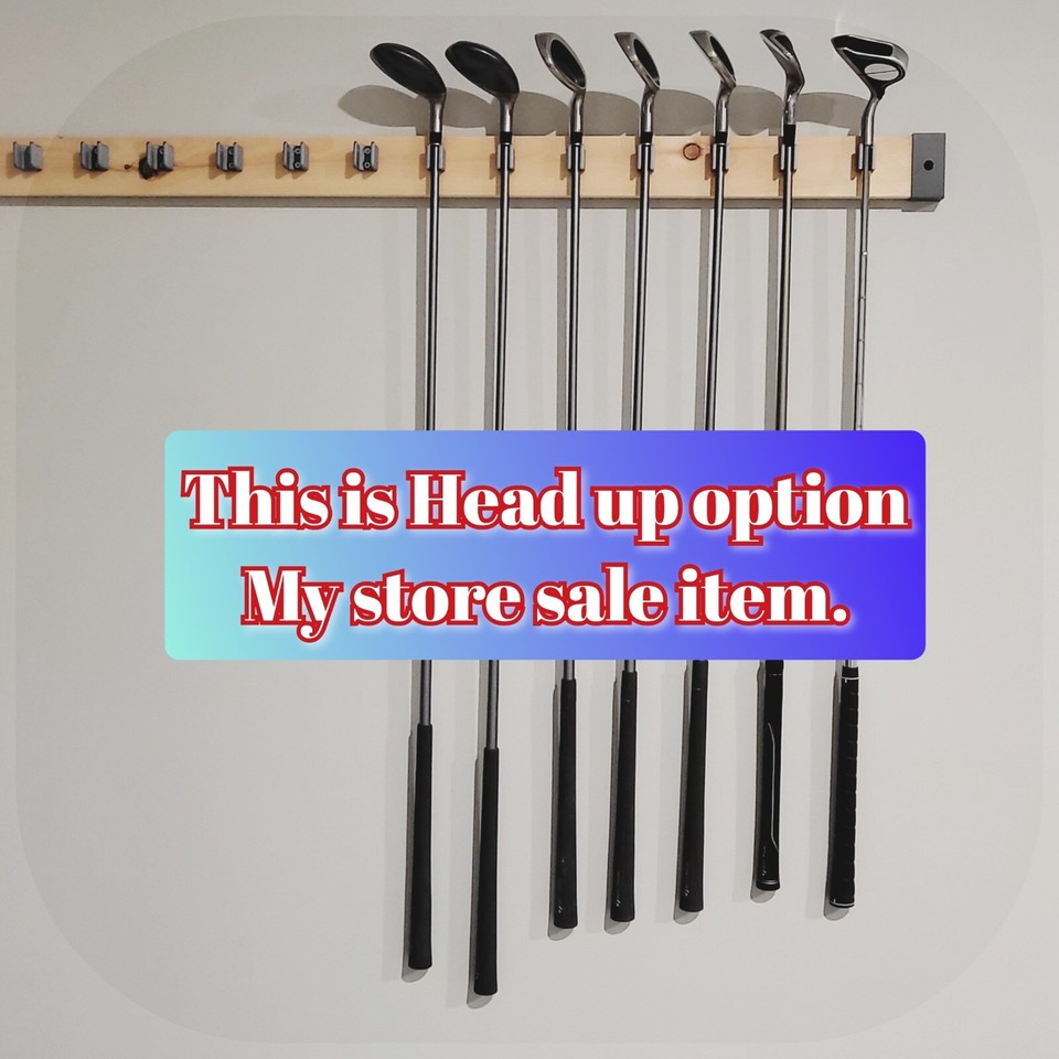 golf club wall holder 15 DIY set. golf club wall display. golf club ...