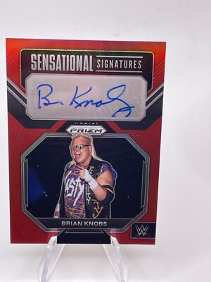 2023 WWE - Prizm - Auto Sensational Signatures - Red /99 - Brian Knobs ...