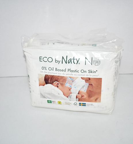 Eco by Naty Eco-Friendly Baby Diapers – Size N (25 Count) – Plant-Based ...