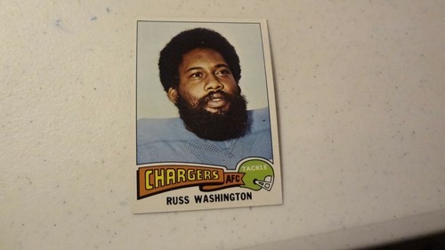 1975 TOPPS # 335 RUSS WASHINGTON FOOTBALL CARD | eBay