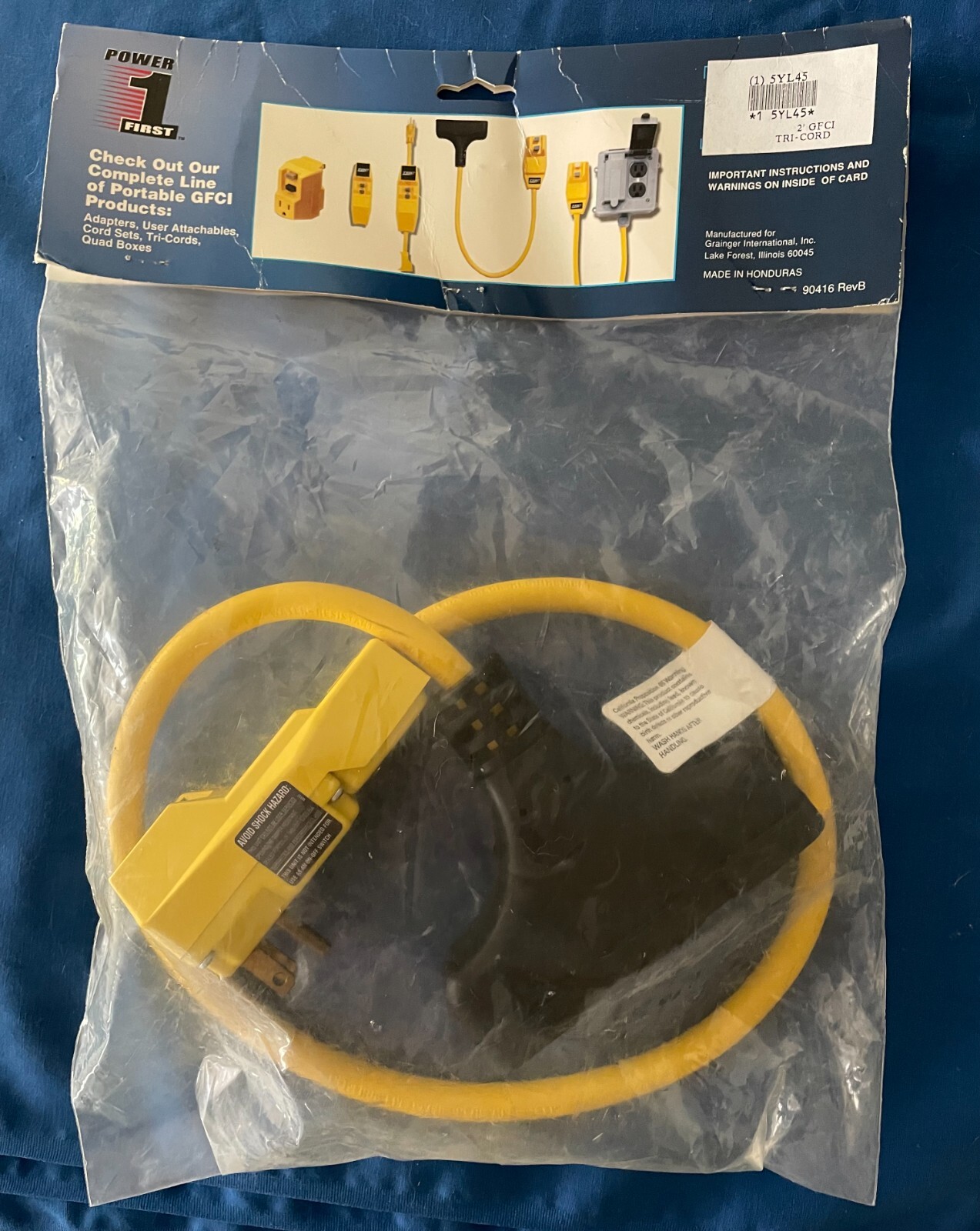 Power First 5YL45 Plug-In GFCI w/2 ft Cord,15A,120V | eBay