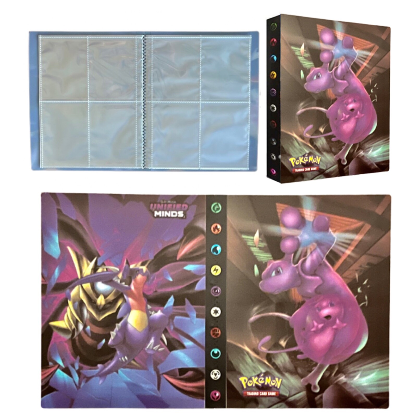 Pokemon cards book（Medium Size) collection card sleeve case binder kids ...