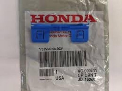 HONDA Genuine OEM Drip Side & Clip Set For 91572-SDA-A01 73153-SNA-003 ...