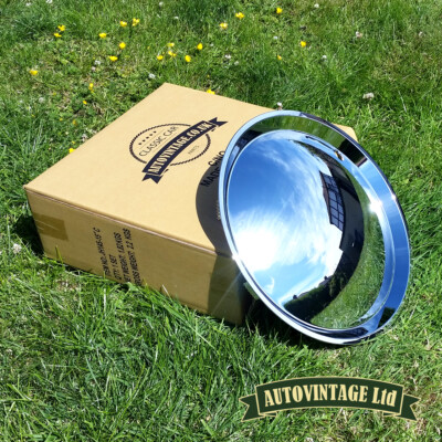 13" Wheel Trims Baby Moon CHROME Hub Caps Full Covers Hubcaps SET OF 4 ...