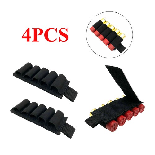 4 Pack Hunting Tactical 5 Rounds 12GA Gauge Shotgun Shell Holder Gun ...