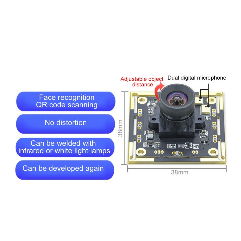 HD USB Camera Module HD Camera Module 2MP Built In Mic For Industrial ...