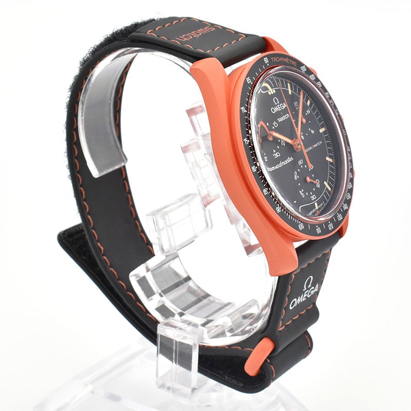 Unused product Omega Swatch OMEGA Swatch Mission On Earth Lava SO33O100 ...