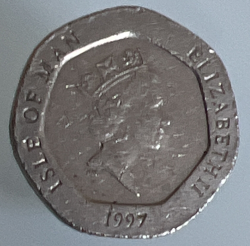 1997 Isle of Man 20p Twenty Pence Coin - Manx Rally Subaru Impreza ...