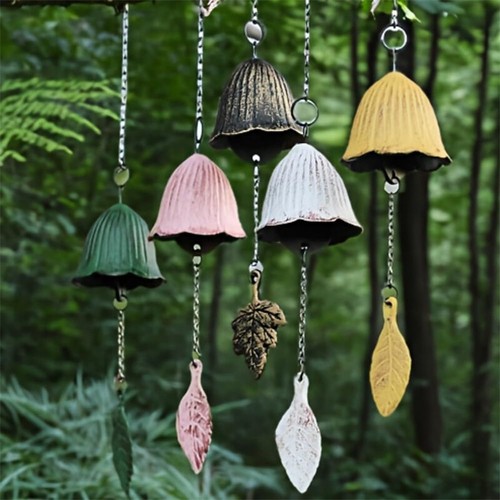Cast Iron Wind Chime Metal Hanging Wind Bell Balcony Outdoor Garden ...