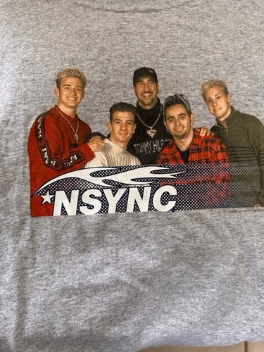 *NSYNC Official Merch Grey TShirt -NEW XL N SYNC Justin Timberlake ...