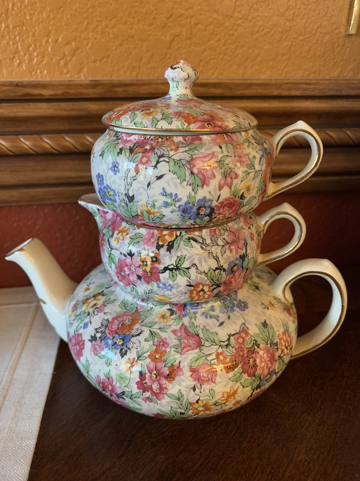 Triple Tier Vintage Teapot | eBay
