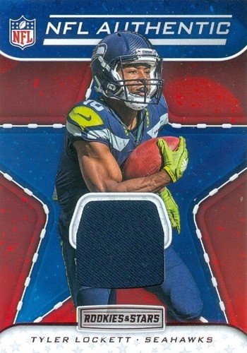 Tyler Lockett jersey relic football card 2019 Panini Rookies & Stars # ...