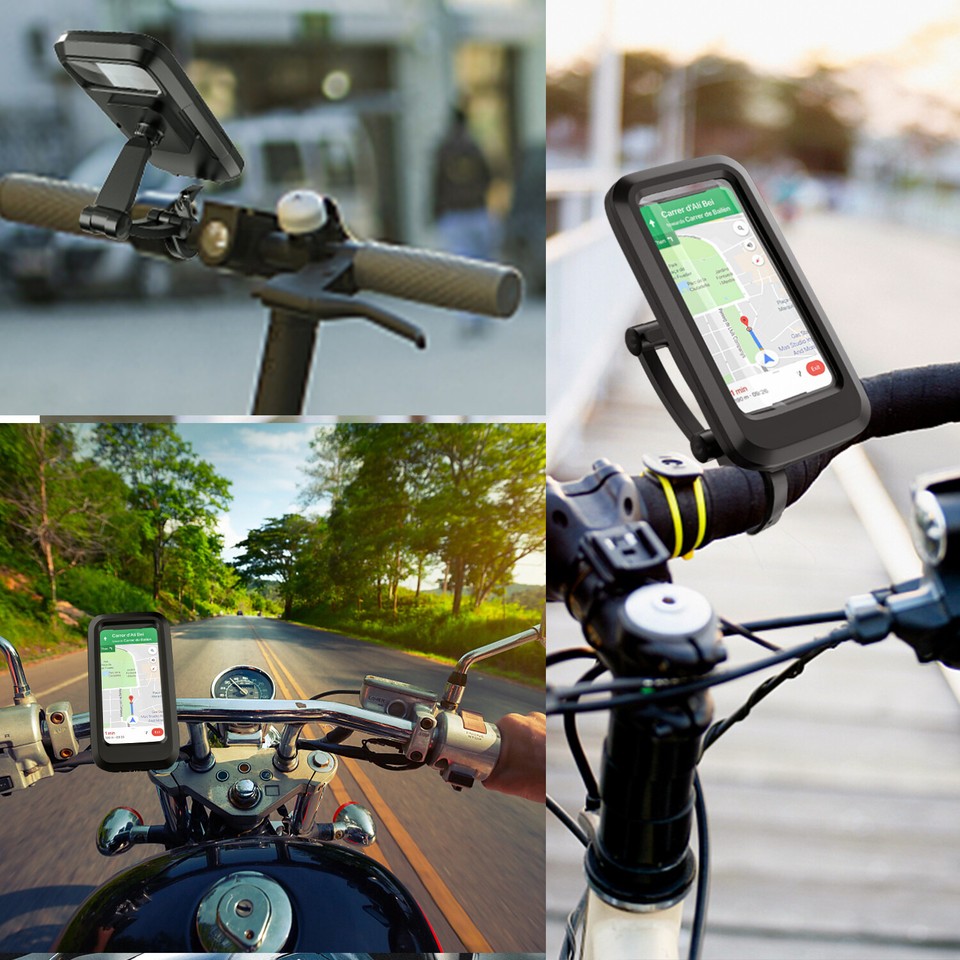 Waterproof Motorcycle Bicycle MTB Handlebar Phone Mount Bike Cell Phone ...