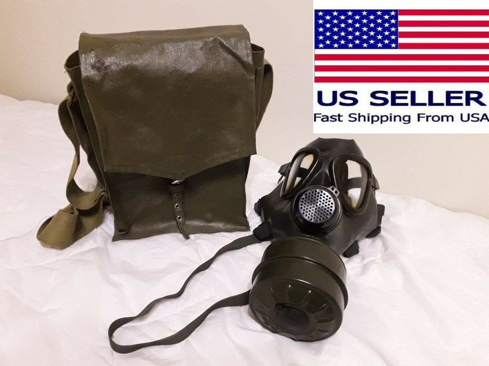 Military Tactical Full Face Gas Mask Respirator M74 w 40mm Filter ...