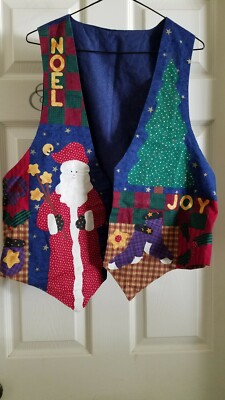 Handmade Holiday Christmas Vest Medium | eBay