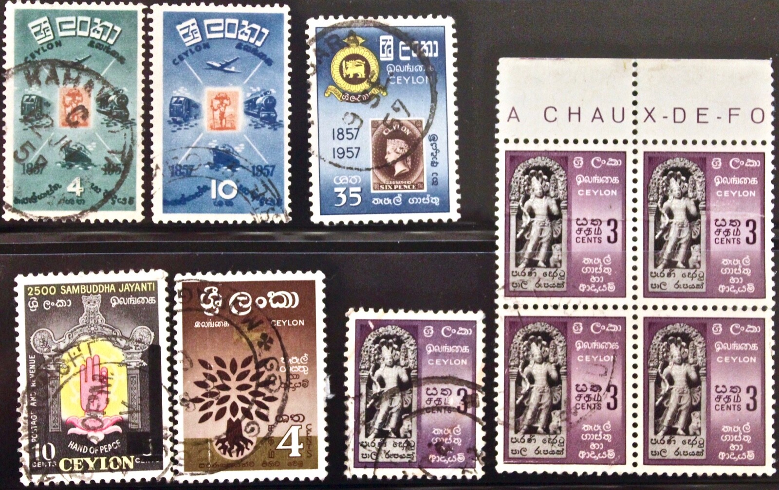 Ceylon-Sri Lanka, Lot of 36 Used Stamps, Plus Block of 4, Lot 233 | eBay