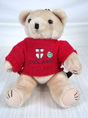 England Stuffed Plush Teddy Bear Animal Press to Play | eBay