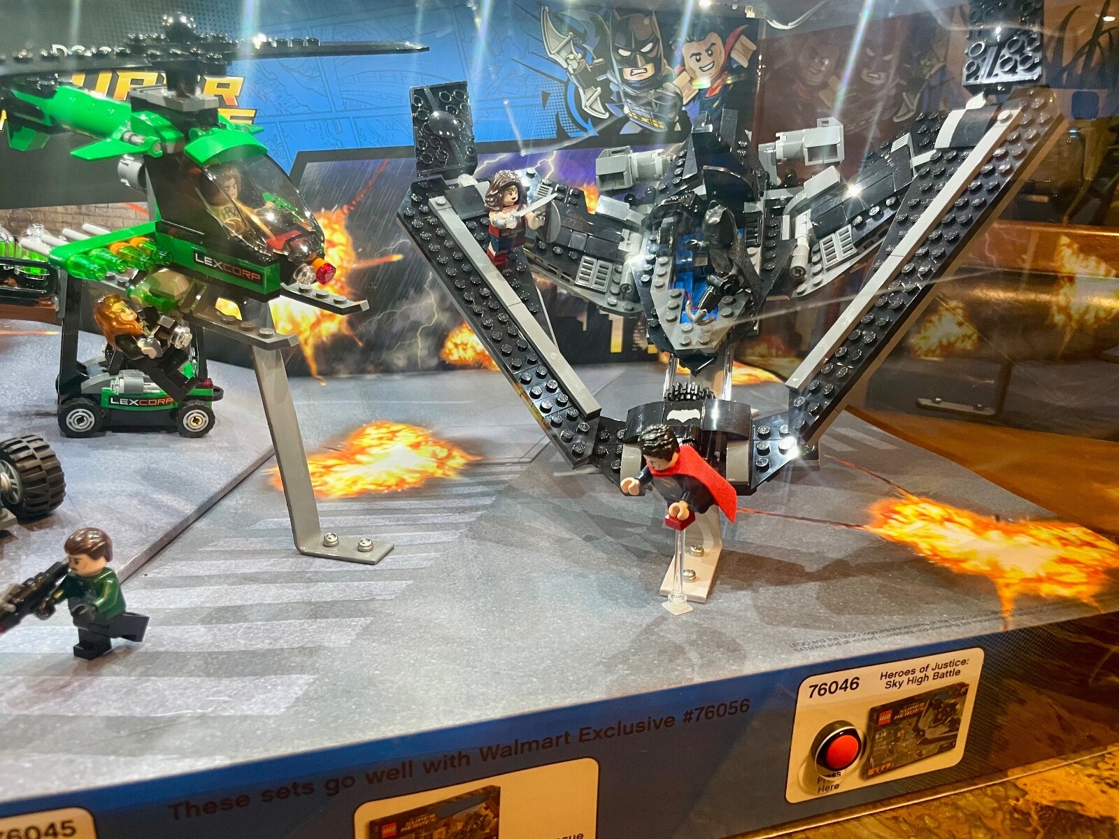 LEGO KRYPTONITE INTERCEPTION 76045 HEROES OF JUSTICE 76046 DISPLAY CASE ...