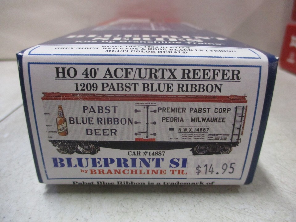 Branchline Trains Pabst Blue Ribbon Beer Box Car HO Scale | eBay